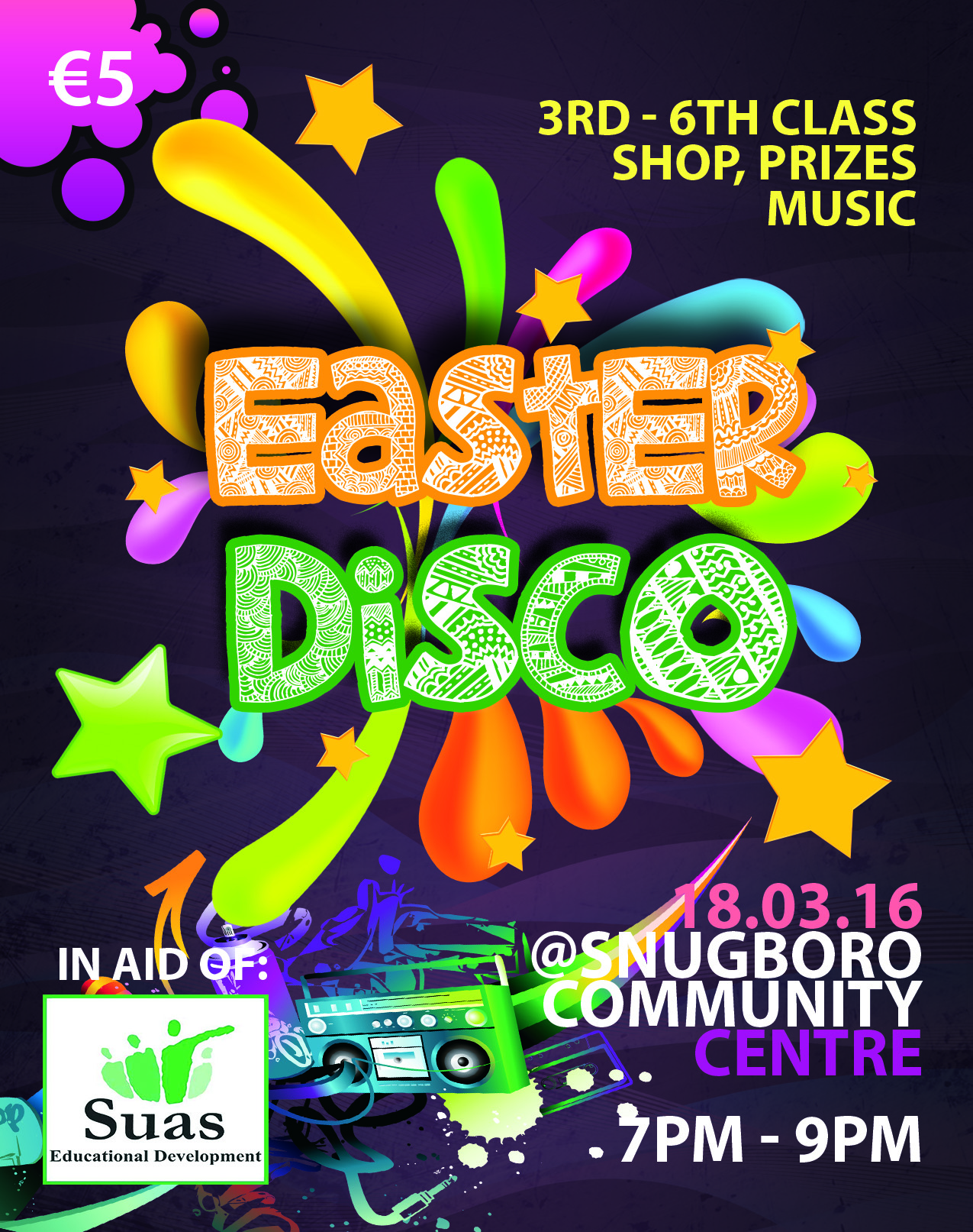 Charity Disco Poster | Michaella Walsh